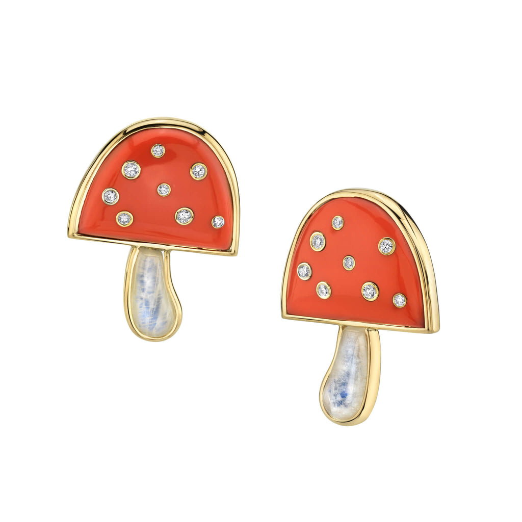Large Magic Mushroom Earrings – Brent Neale