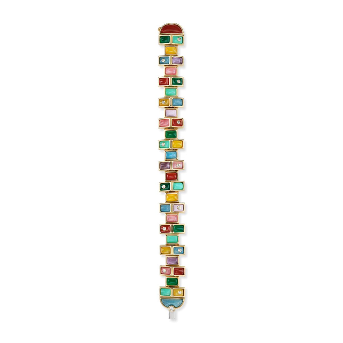 Medium Carved Stone Hopscotch Bracelet – Brent Neale