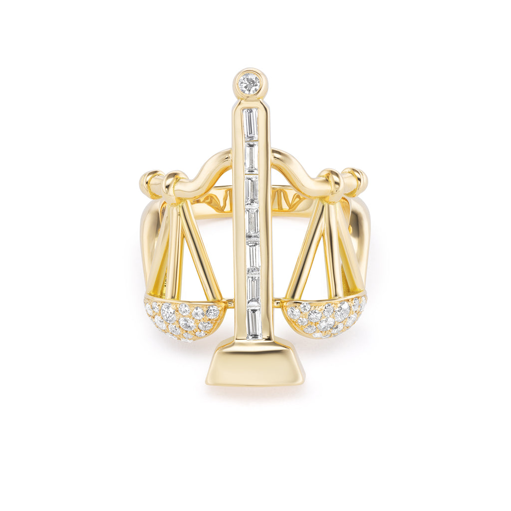 Libra Zodiac Ring – Brent Neale