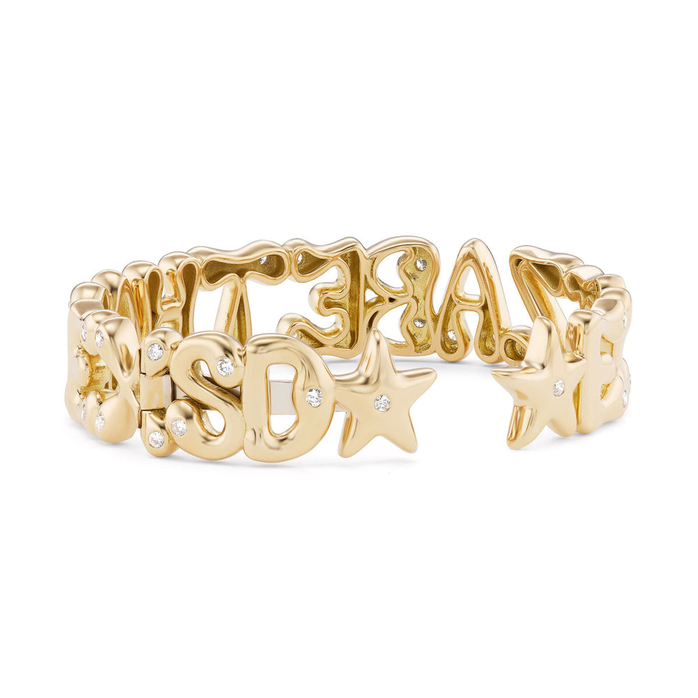 Custom Bubble Cuff with Special Characters – Brent Neale