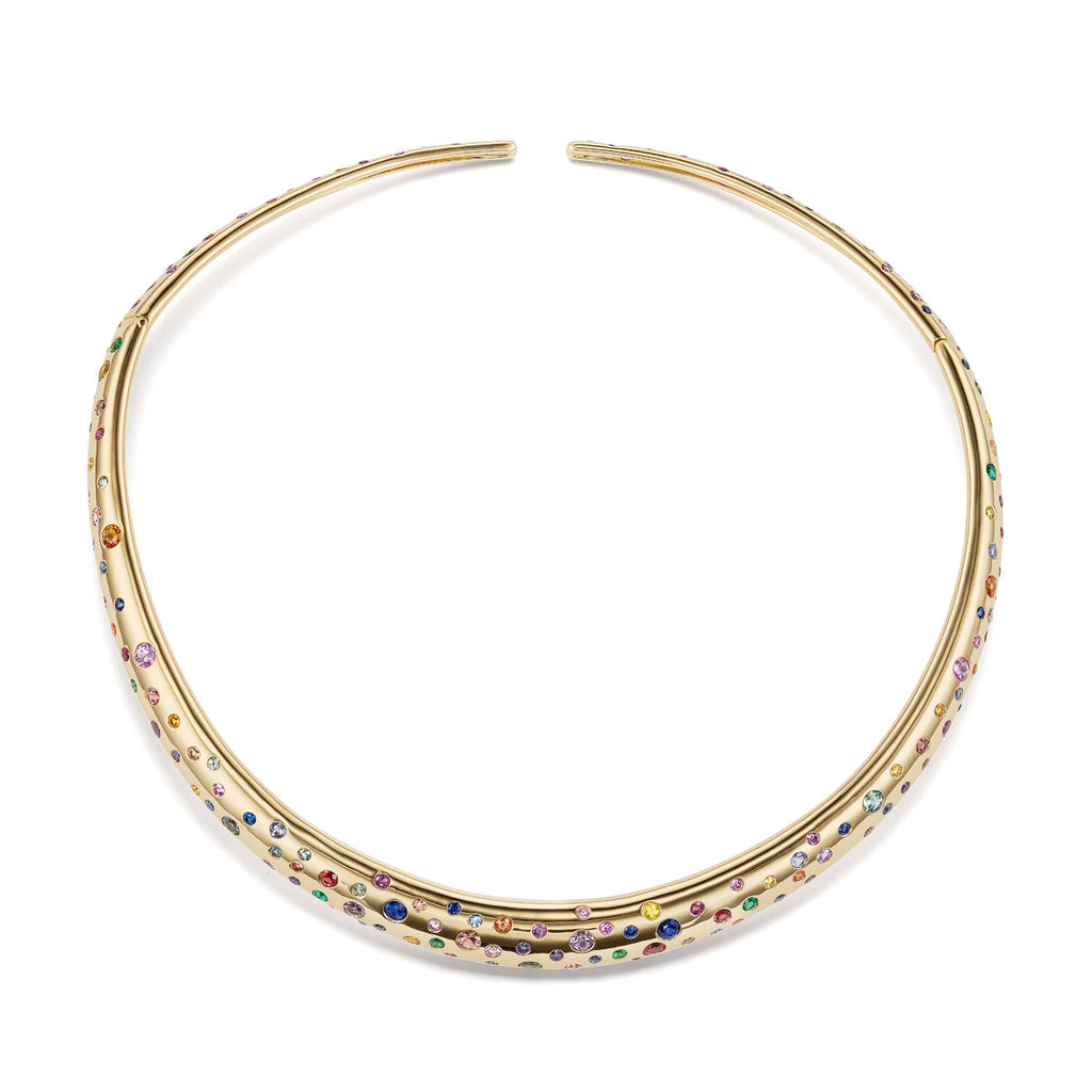 Rainbow Sapphire Dome Collar – Brent Neale