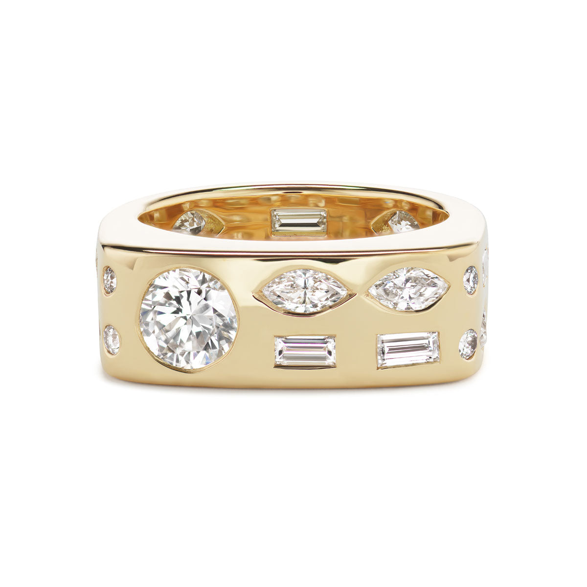 One-of-a-Kind BNS Double Morse Code Ring with Diamonds – Brent Neale